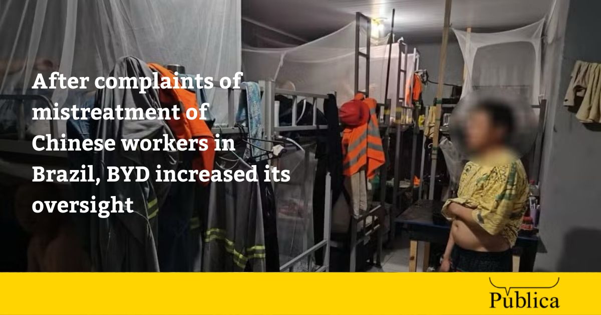 Slave labor at BYD: company surveils staff after complaint