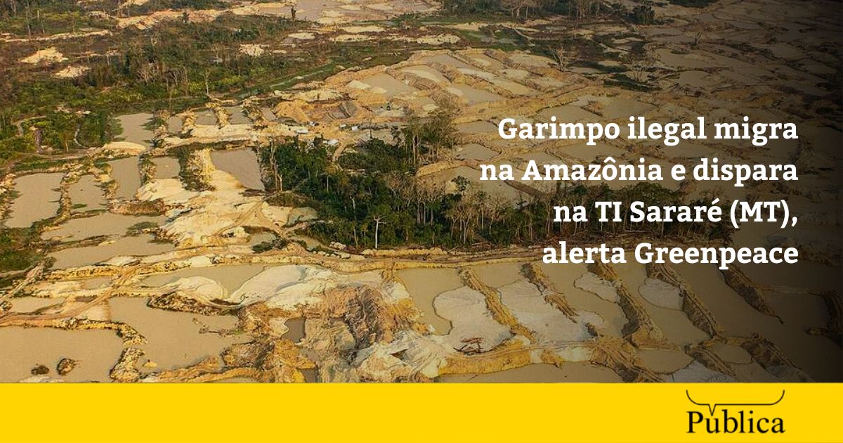 Garimpo ilegal migra na Amazônia e dispara no Mato Grosso